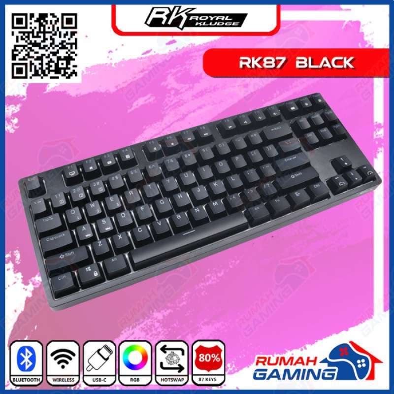Jual Royal Kludge - Rk87 - 3 Mode - Rgb - Black - Mechanical Keyboard ...