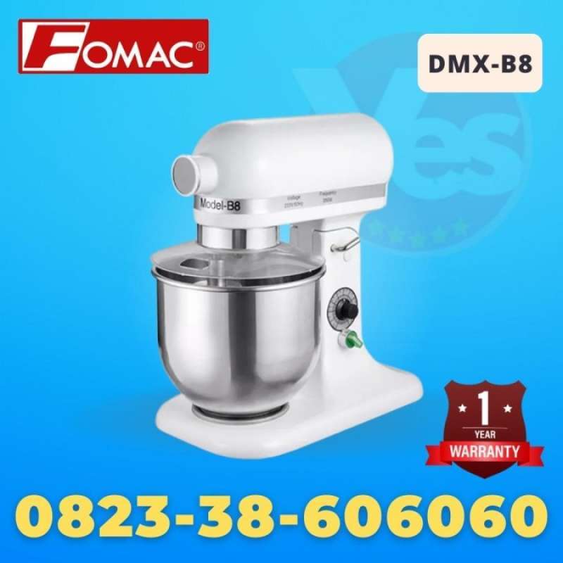 Promo Mixer Fomac Dmx-B8 Mixer Roti Kue Adonan 8 Liter/ 2 Kg Diskon 3% ...