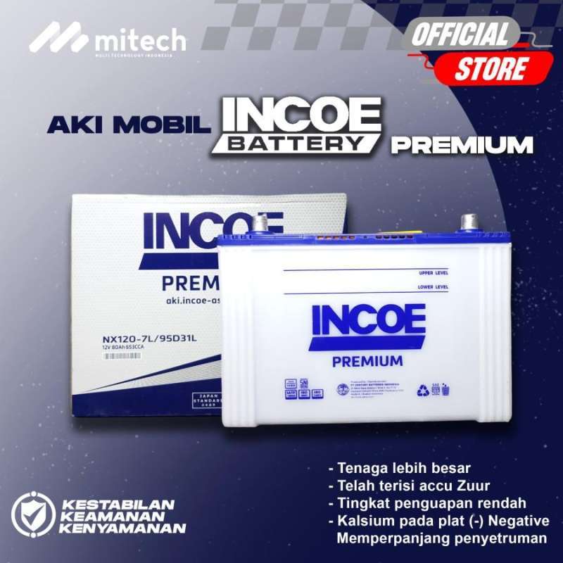 Jual Aki Mobil Fortuner Diesel Lama Incoe Premium Nx120-7l / 95d31l 12v ...