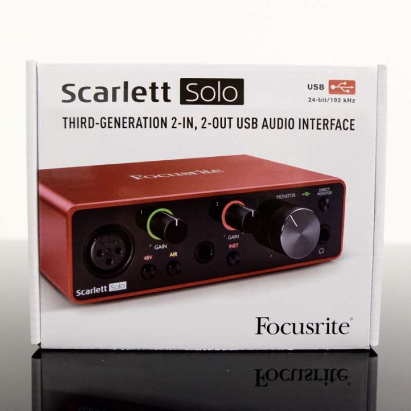 Promo Focusrite Scarlett Solo 3rd Gen Audio Interface Soundcard ...