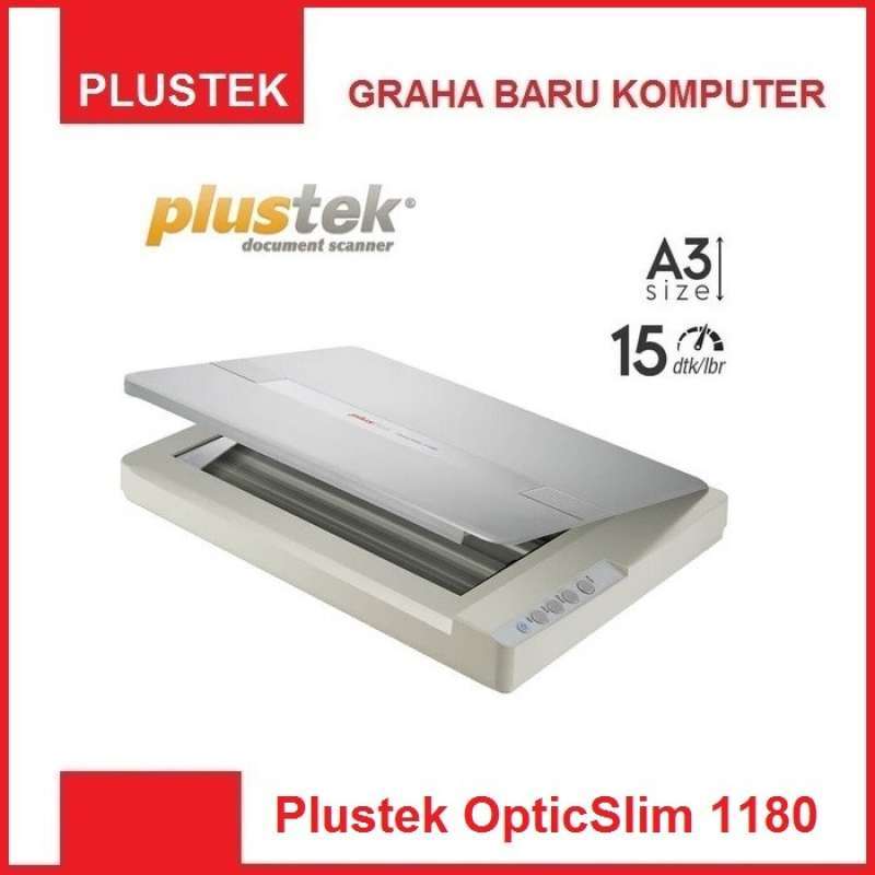 Promo Plustek OpticSlim 1180 Scanner A3 Flatbed Komputer Diskon 23% di ...