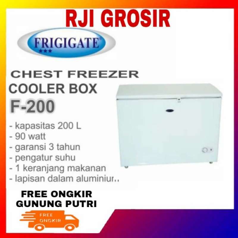 Promo Frigigate F 200 Chest Freezer Box 200 L Lemari Pembeku 200 Liter ...
