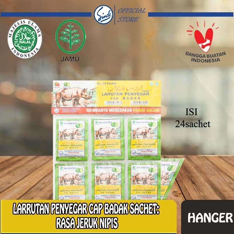 Promo Larutan Penyegar Cap Badak Hanger/Sachet-Minuman Penyegar Diskon ...