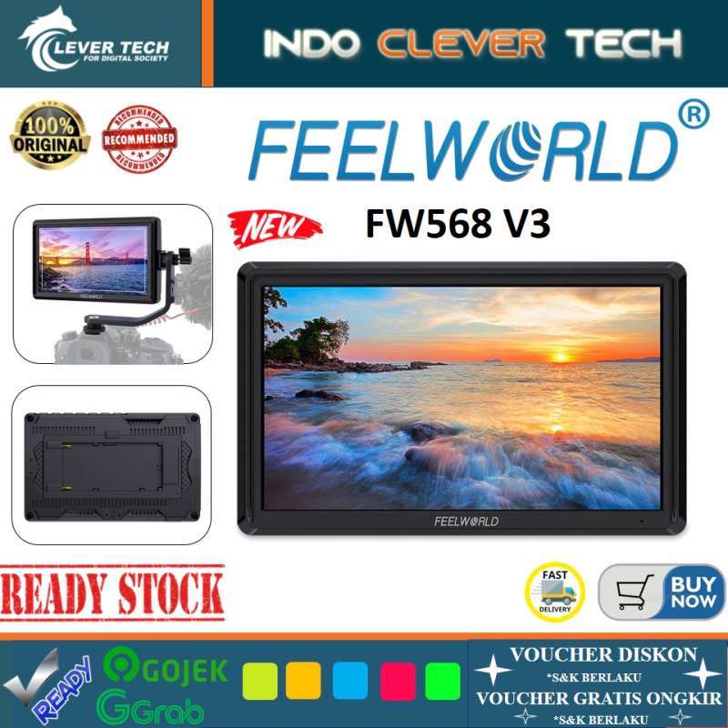 Jual Feelworld Fw568 V3 6 Inch 4k Hdmi Dslr Camera Field Monitor Di