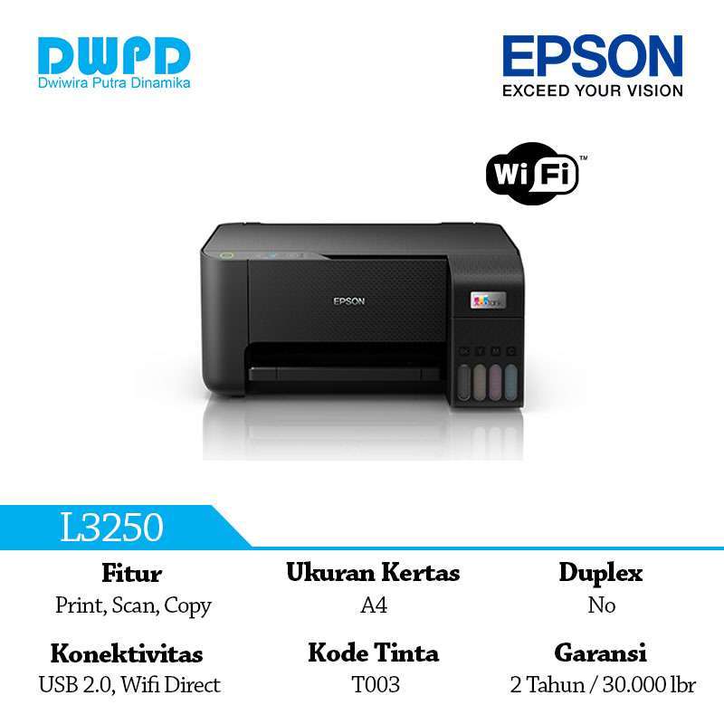 Jual Epson Ecotank L3250 Printer Original Murah - Harga Diskon Mei 2024 ...