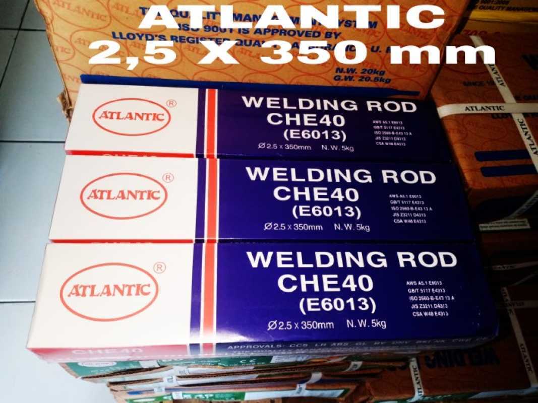 Jual Kawat Las Atlantic 2,5mm Kemasan 5kg Aws 6013 Atlantic Formula ...