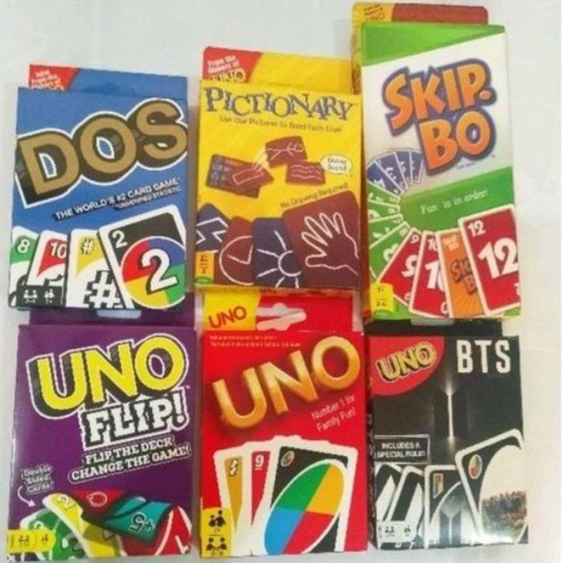 Promo paket kartu u flip .dos reguler skip bo BTS K Pop dan pictionary ...
