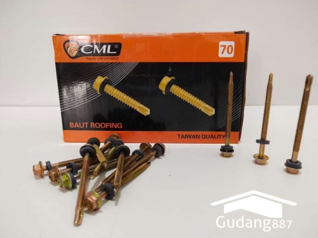 Jual Baut Roofing Camel 7cm / Baut Spandek / Mur Spandek Bondek 7 cm di ...