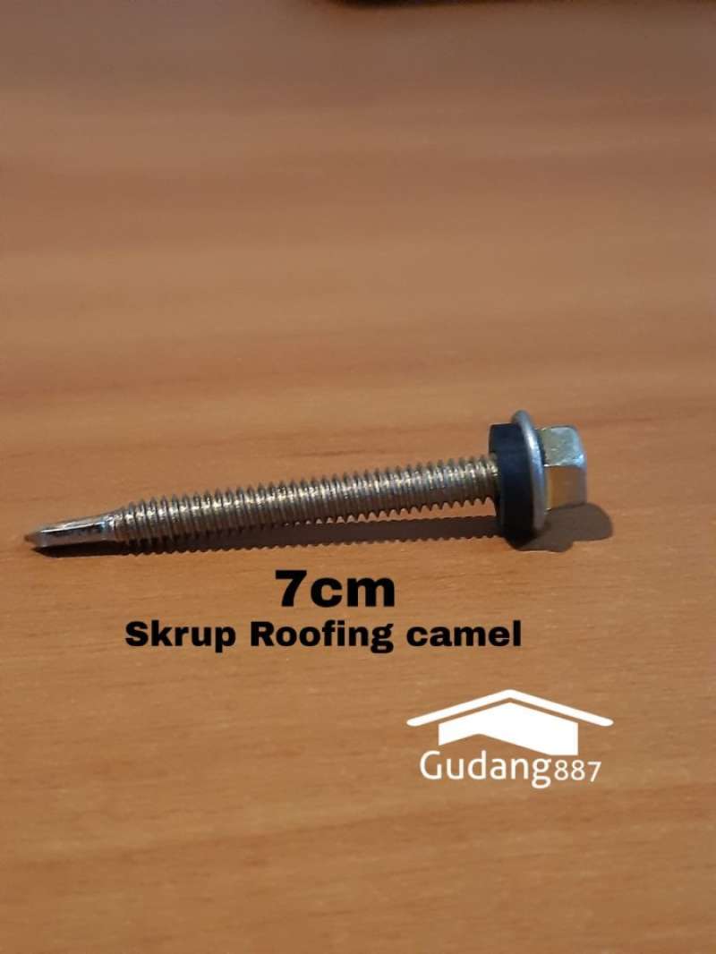 Jual Baut Roofing Camel 7cm / Baut Spandek / Mur Spandek Bondek 7 cm di ...