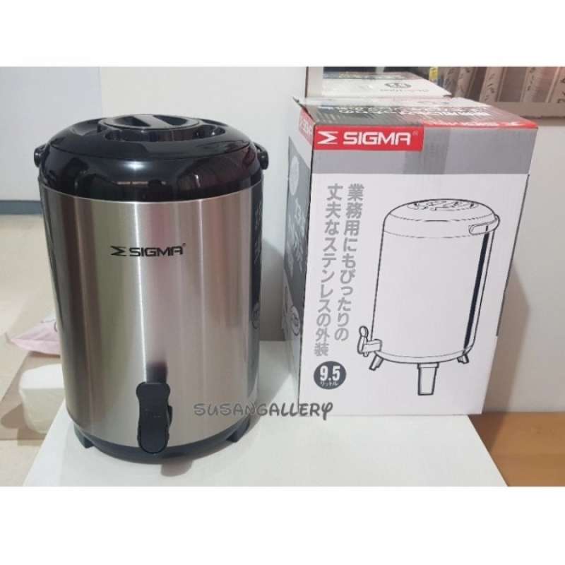 Promo Water Jug Sigma 9.5 Liter Stainless Steel / Dispenser Termos ...