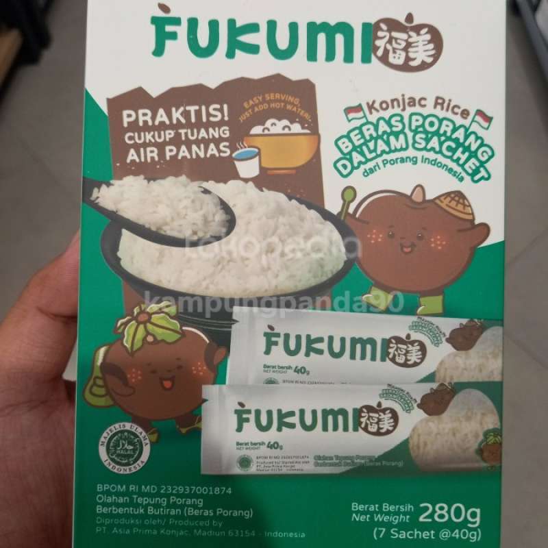 Promo Beras Porang Sachet Fukumi Konjac Rice Sachet 280G (7 Sachet X ...