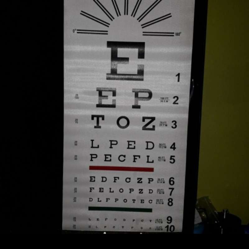 Jual Snellen Chart Tes Mata Rabun Jauh di Seller Bolivia Store ...