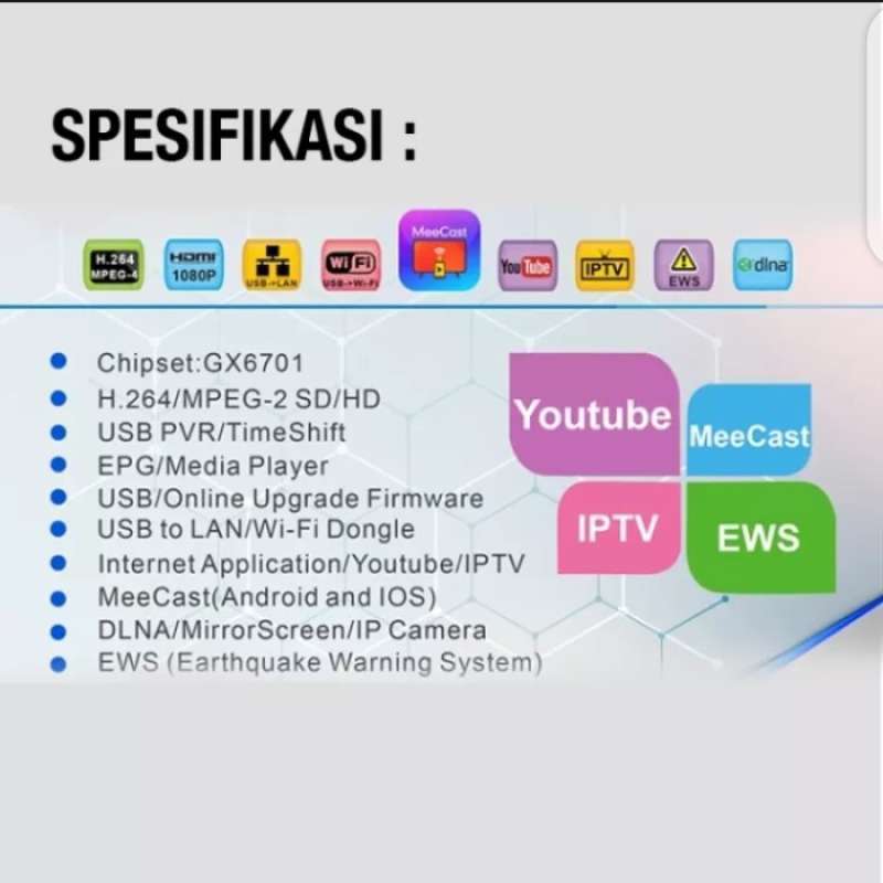 Jual Stb Matrix Dvb-t2 Hd Merah + Wifi Dongle (free Kabel Hdmi) Di ...