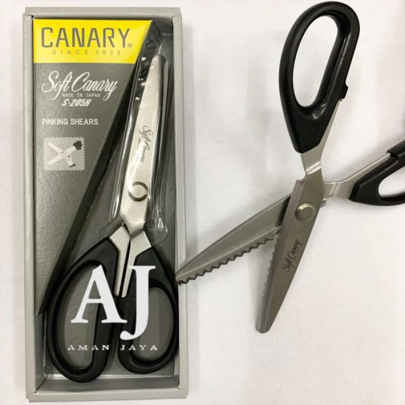 Promo Gunting Kain Soft Canary 8 Inch Gerigi Zig Zag / Pinking Shears ...