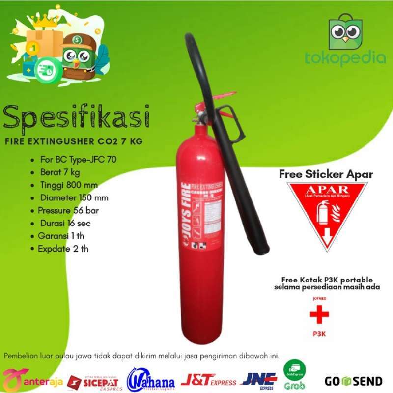 Promo Tabung Pemadam / Apar Co2 7Kg Diskon 33% di Seller TB Honey ...