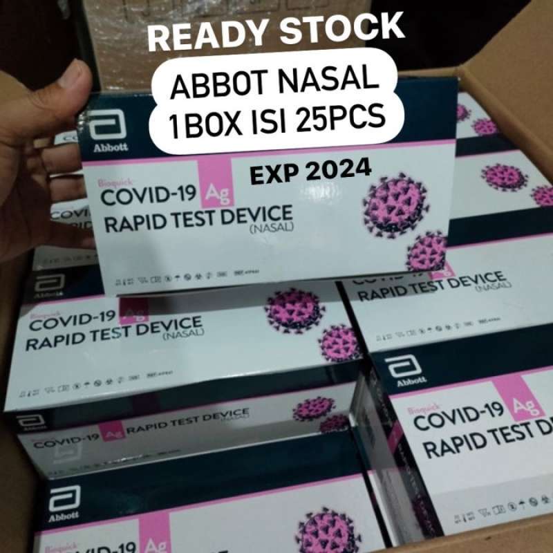 Promo Abbott Antigen Nasal Bioquick 1Box Isi 25Pcs Diskon 23% di Seller ...