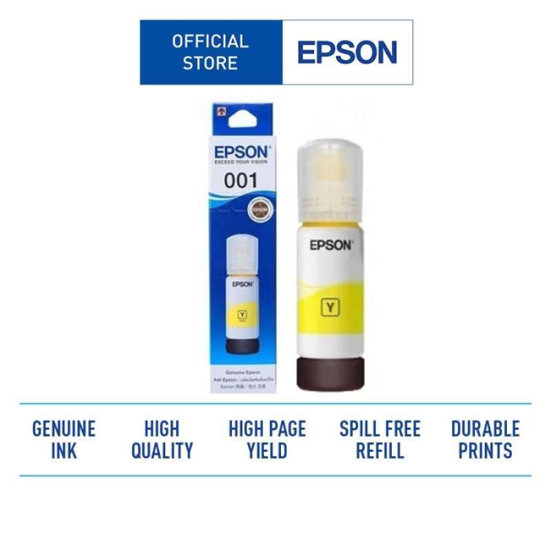 Promo Tinta Printer Epson 001 Black/cyan/magenta/yellow Original - Cyan ...