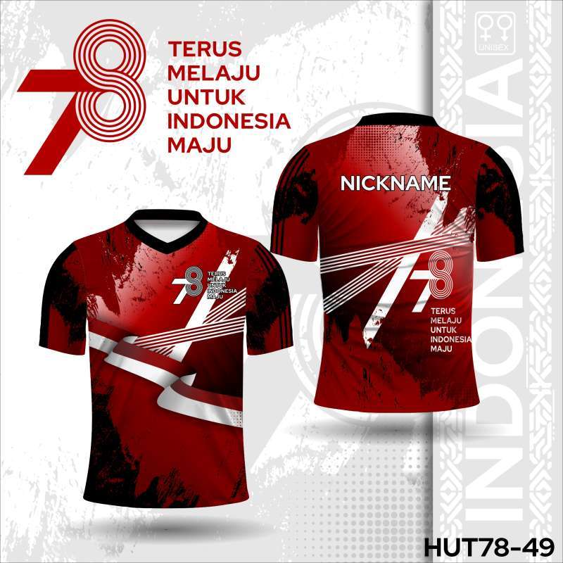 Jual Jersey Hut Kemerdekaan Ri Ke 78 Kaos Baju 17an 2023 - M Merah Di Seller Listons-cloth ...