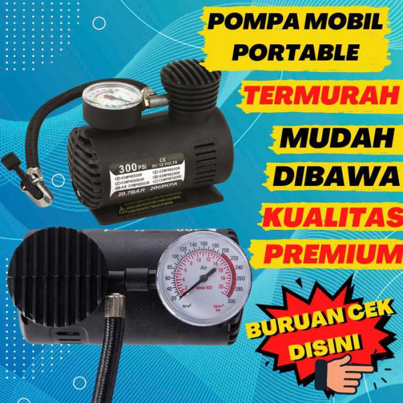 Promo Pompa Elektrik Ban Motor Kompresor Mini Pompa Portable GI47 ...
