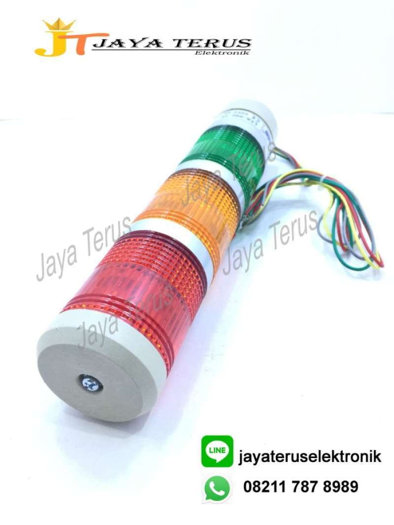 Promo Tower light 3 lampu/ Warning lamp buzzer/ Tower light 220v24 V ...