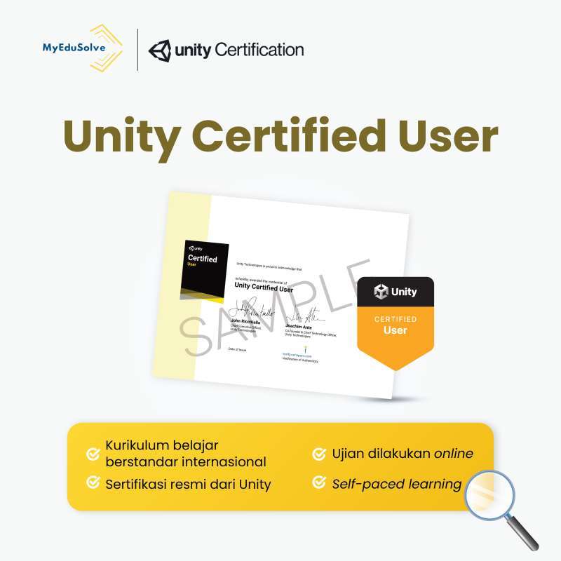 Jual Unity Certified User Di Seller Myedusolve - Tanjung Duren Selatan ...