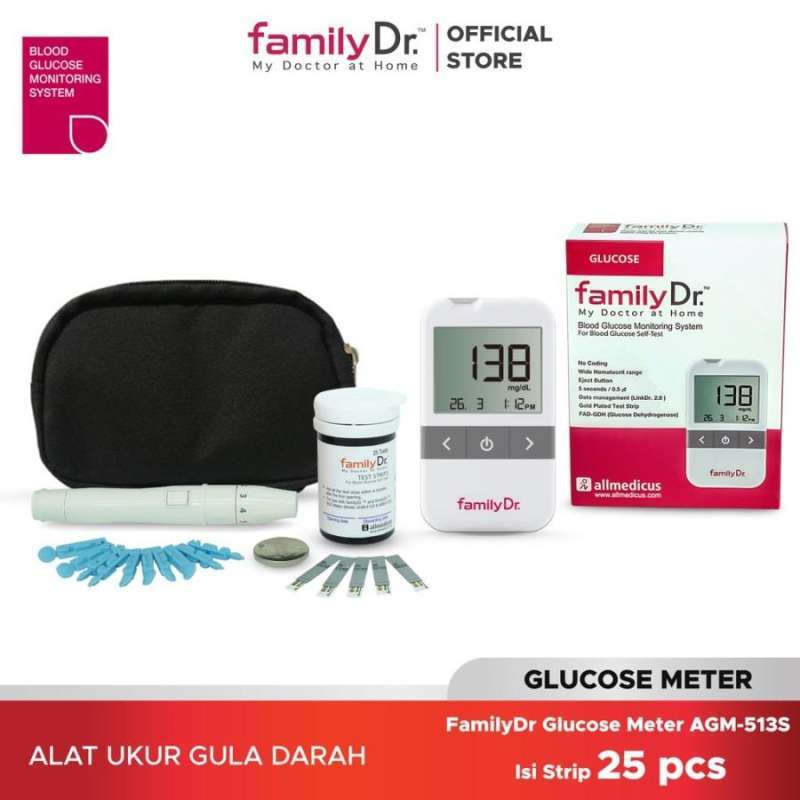 Jual FAMILY DR - Strip Gula Darah | Glucose Test Strip Isi 25 Strip di ...