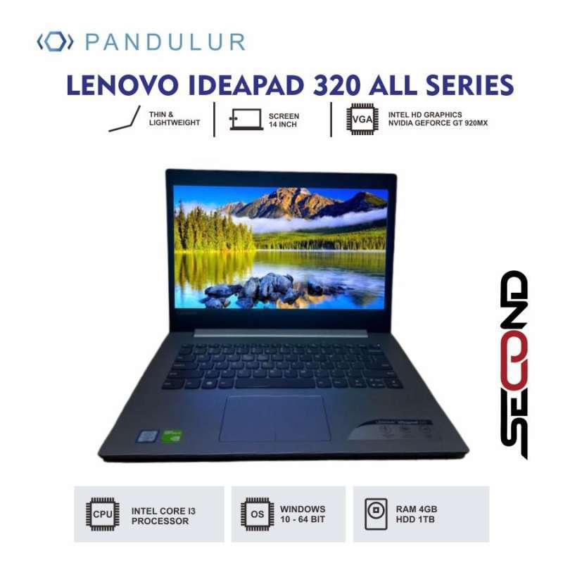 Jual LENOVO Ideapad 320 ALL SERIES Core i3 RAM 4GB HDD 1TB VGA NVidia ...