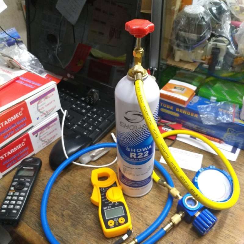 Jual Testing Manifold Single Keran Freon Freon R22 Showa Tang Amper ...