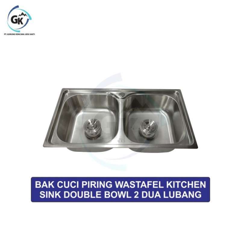 Promo Bak Cuci Piring Wastafel Kitchen Sink Double Bowl 2 Dua Lubang ...