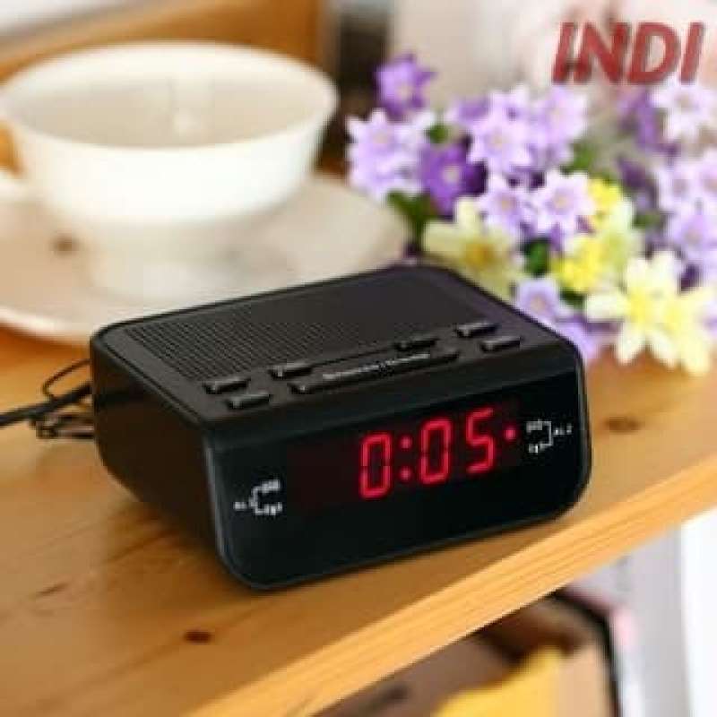 Promo Jam Meja LED Digital Clock dengan FM Radio Diskon 23% di Seller ...