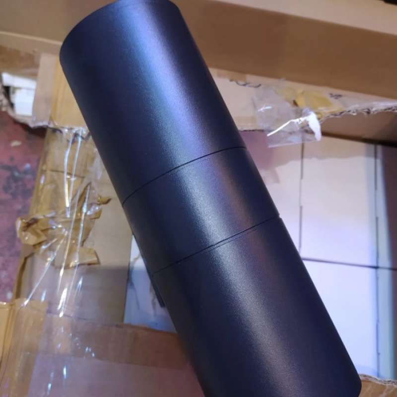 Promo lampu dinding 2 arah kosongan e27 bulat tabung hitam anti air ...