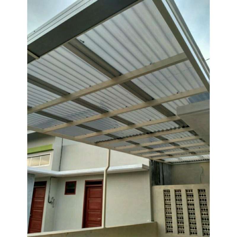 Jual Atap Fiber Gelombang Bening 3 Meter Tebal 1,3mm Kanolite Atap Pvc ...