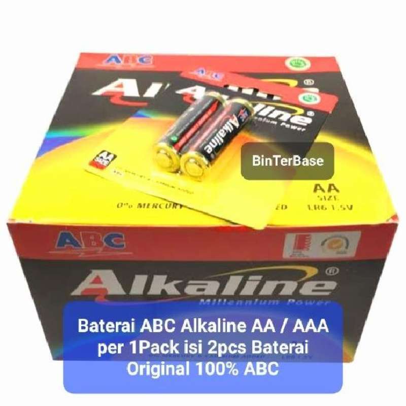 Jual Baterai Alkaline Abc A2 A3 Aa Aaa Original Asli Metal 2 Buah Pcs ...