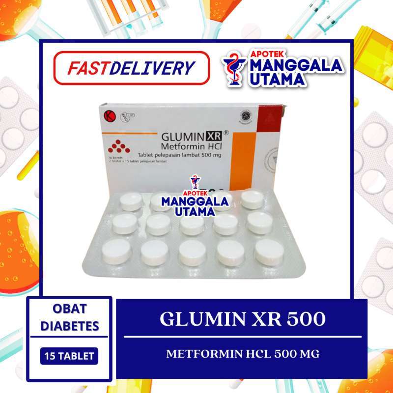 Jual GLUMIN XR 500 PER STRIP ISI 15 TABLET di Seller APOTEK MANGGALA ...