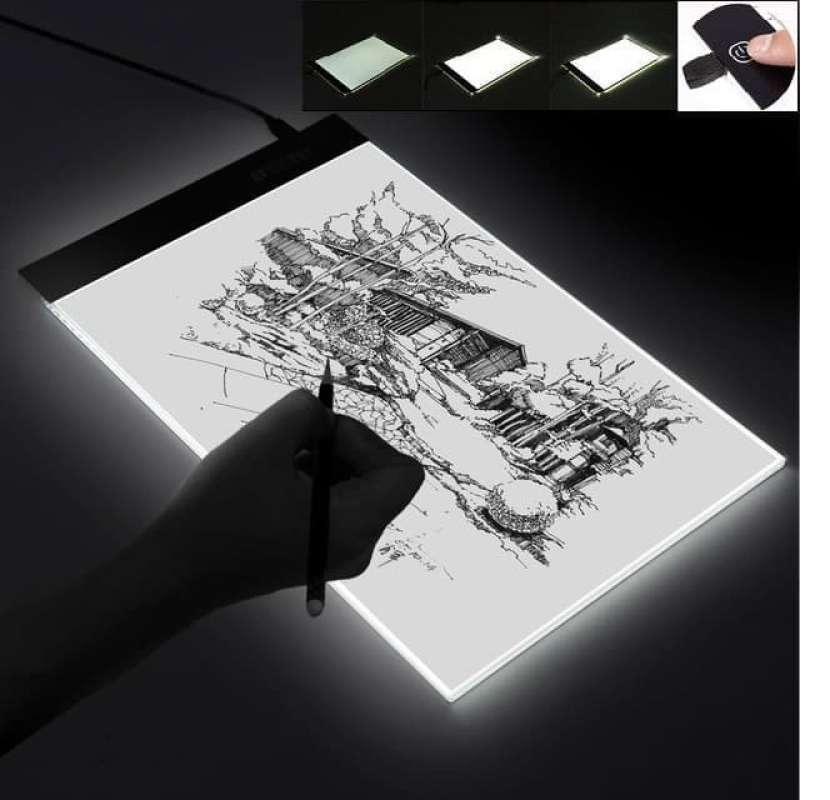 Jual Led Drawing Tracing Board A4 (dimmer Sistem) Meja Gambar Jiplak A4 ...
