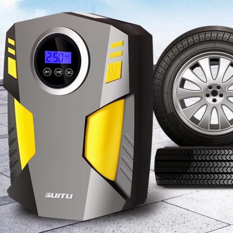 Jual Pompa Ban Mobil Truk Motor Elektrik Cek Tekanan Angin Digital ...