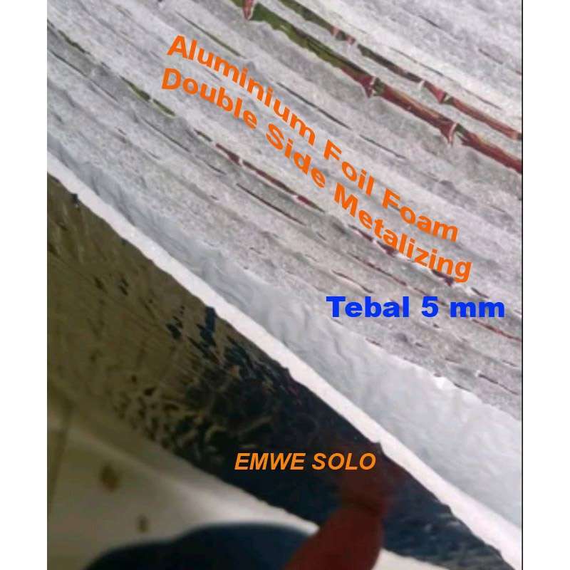 Jual [per Meter ] Lebar 120 Cm Aluminium Foil Atap Double | Thermal ...