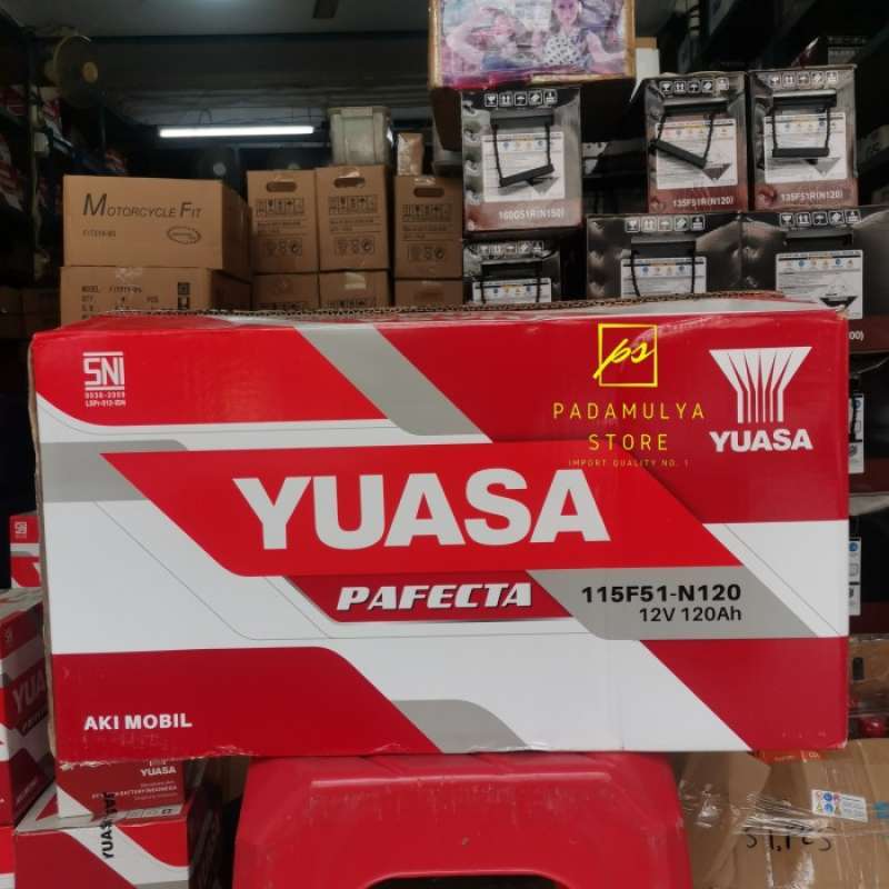 Jual Aki Basah Yuasa Pafecta N120 115f51 12v 120ah Battery Truk Kapal ...