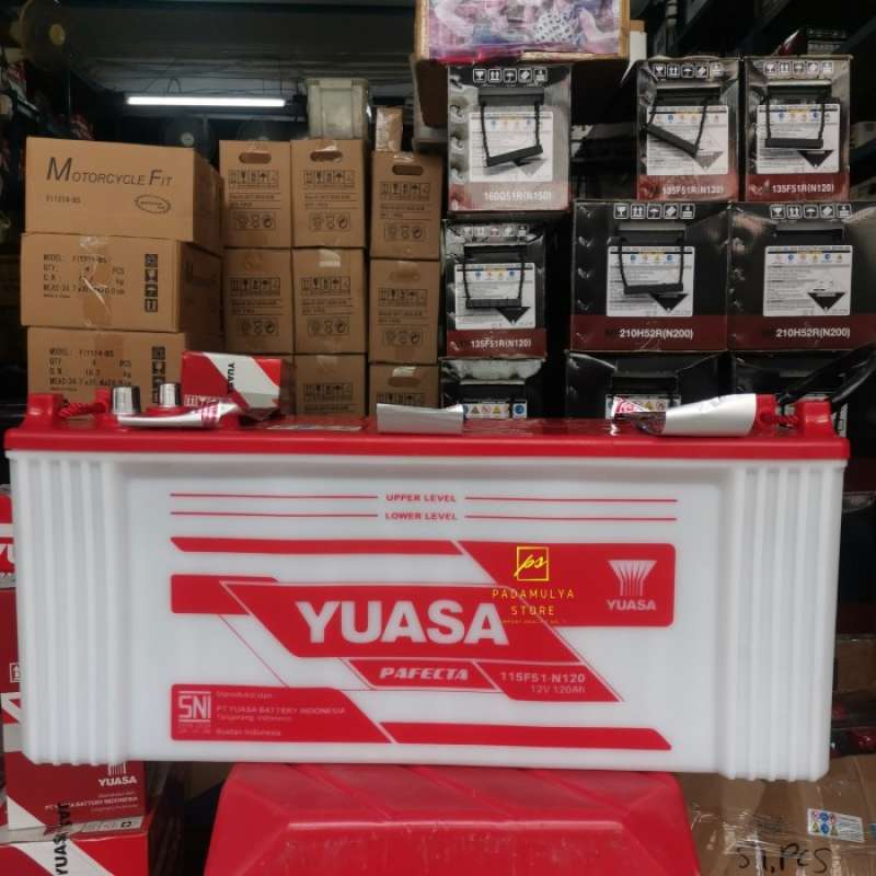 Jual Aki Basah Yuasa Pafecta N120 115f51 12v 120ah Battery Truk Kapal Ups Di Seller Zuma Storee ...