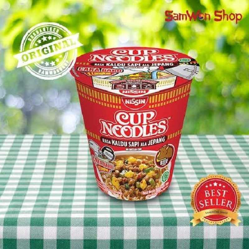 Jual Nissin Cup Noodles Kaldu Sapi Jepang Termurah Harga Grosir