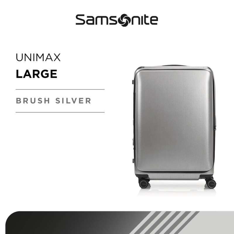 Jual Samsonite Koper Hardcase Unimax Spinner Large 28 Inch - Brush Silver di Seller House of ...