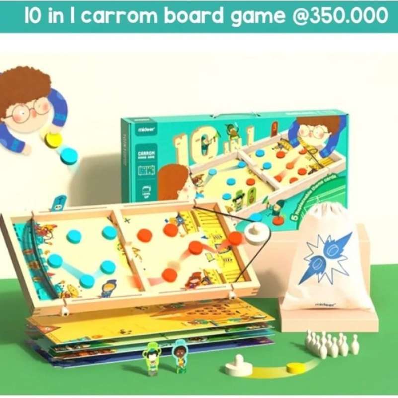Promo 10 in 1 carrom board game Diskon 23% di Seller Andalas Store ...