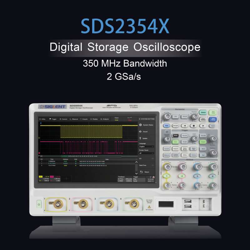 Jual Digital Storage Oscilloscope 12-bit 350MHz Siglent SDS2354X HD di ...