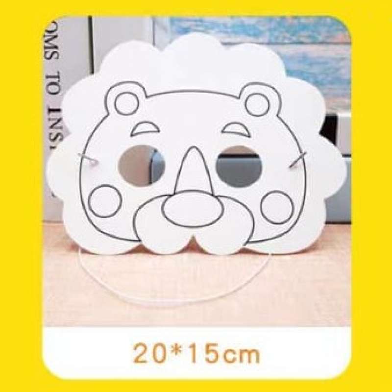 Jual Mainan Edukasi Anak Diy Mewarnai Topeng Binatang Kartun Untuk Anak ...