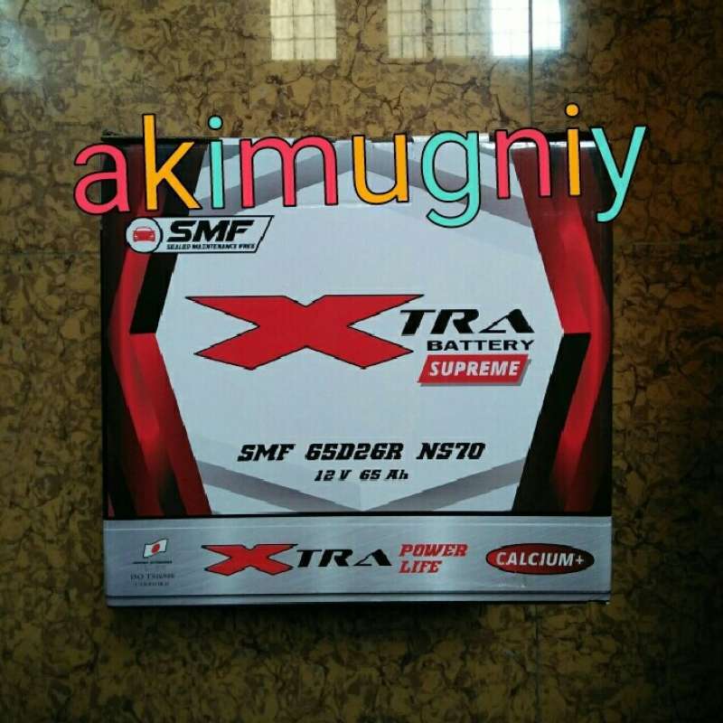 Promo Aki Ns70 Mf Kering 65D26R 12V 70Ah Toyota Kijang Panther Hino Xtra Diskon 8% di Seller ...