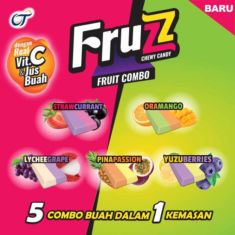 Promo Permen Fruzz Fruit Combo 100gr - [1 Sak] Diskon 20% Di Seller Ot ...
