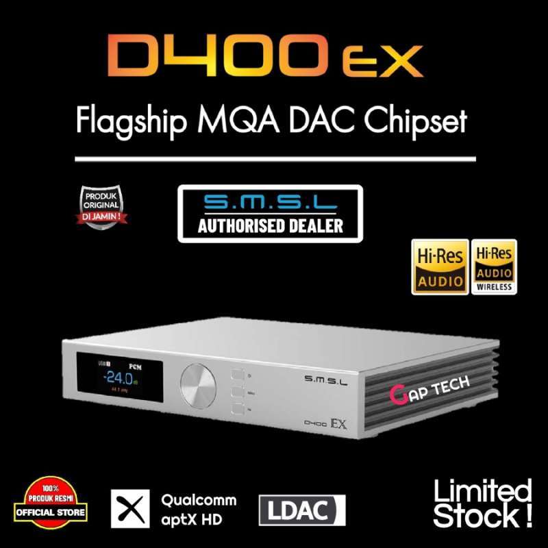 Jual SMSL D400EX / D400 EX / D 400 EX True Hi-Fi Flagship MQA Desktop ...