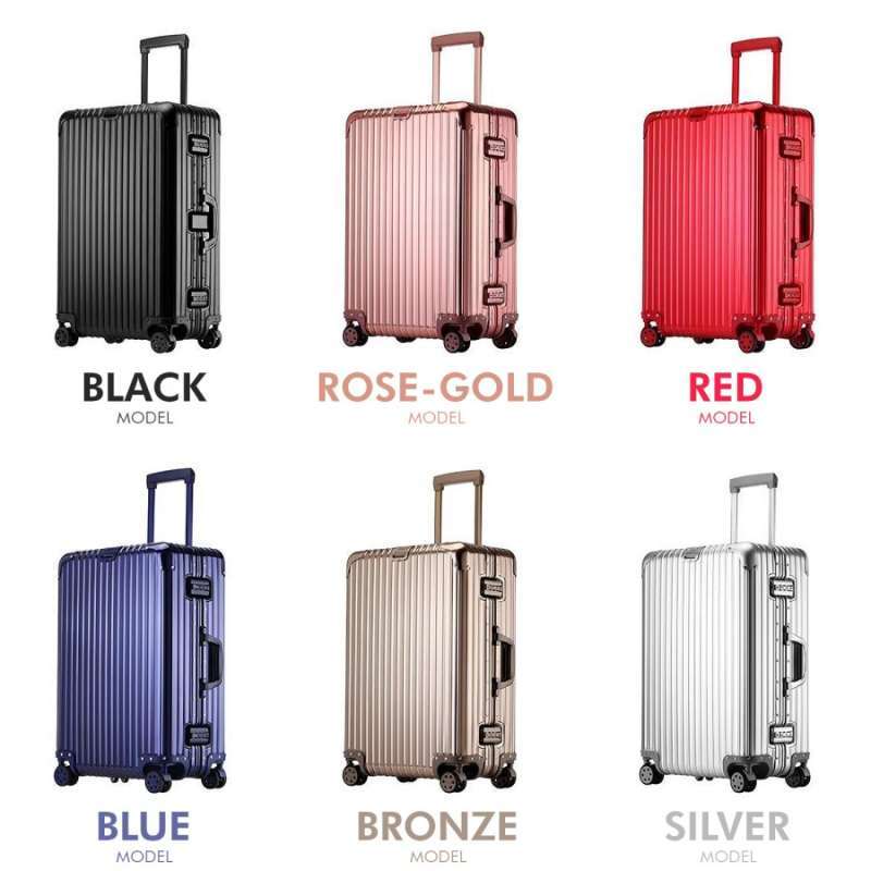 Jual Bahan Full Aluminium Koper Bagasi Cabin Suitcase Luggage - Silver ...
