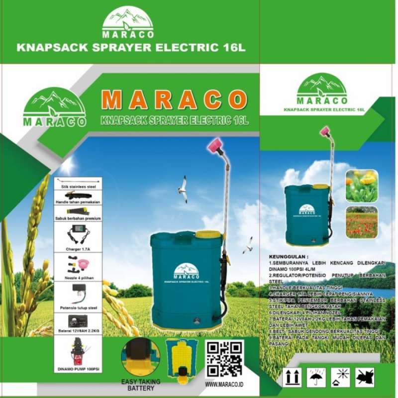 Promo POMPA MARACO - 16 ELEKTRIK ( SPRAYER / NAGASAKI / KUALITAS SPEK ...