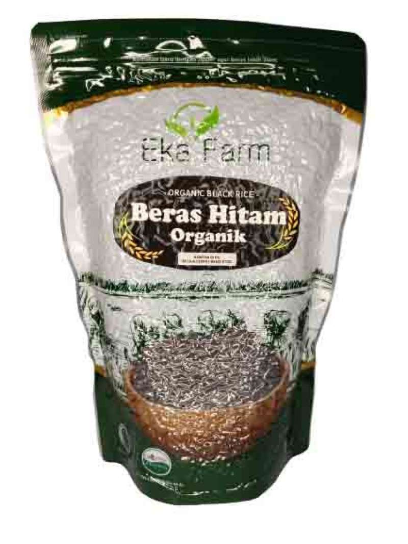 Jual Beras Hitam Organik Eka Farm 1 Kg.kemasan Vakum Di Seller Beras ...
